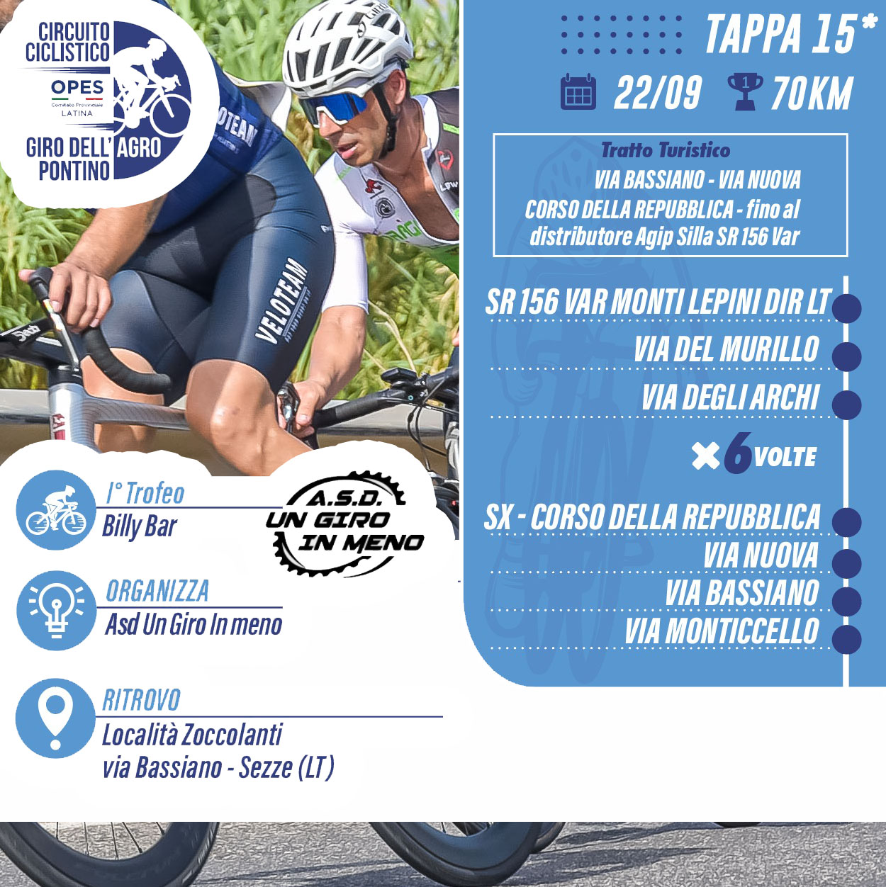 15°Tappa Asd Un Giro in Meno “1° Trofeo Billy Bar" - Foto4Go